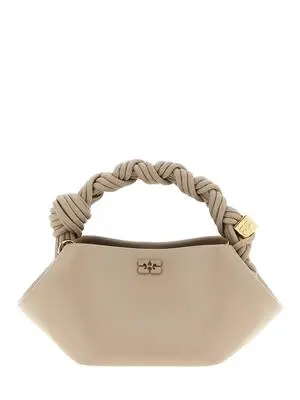 GANNI GANNI 'Bou Bag Mini' Leather Handbag Gray