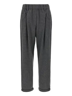 Brunello Cucinelli Brunello Cucinelli Wool And Cashmere Trousers Gray