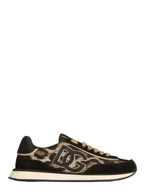 Dolce & Gabbana Dolce & Gabbana 'DG Cushion' Suede And Lace Sneakers Multicolor