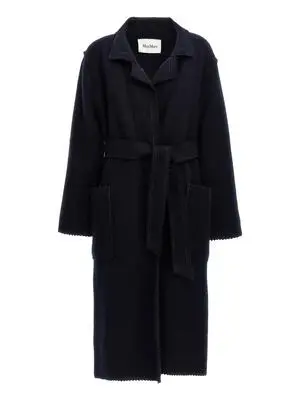 Max Mara Jene Wool And Cashmere Coat - Blue
