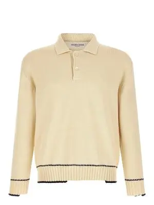 GOLDEN GOOSE Rindley' Polo Shirt - White