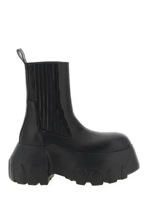 Rick Owens Beatle Mega Tractor Ankle Boots - Black