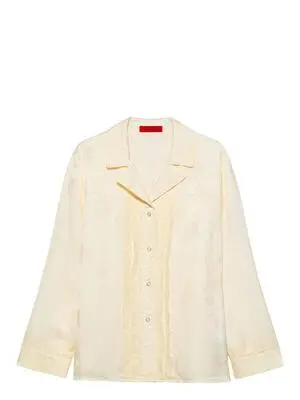 Max & Co. Lace Trimmed Shirt - Yellow