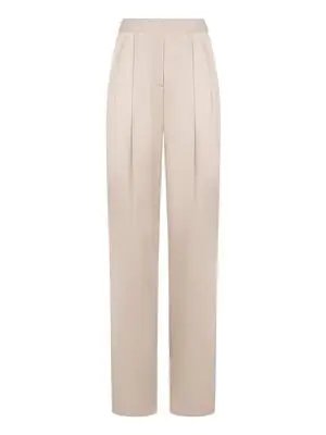 TOM FORD Silk Tailored Trousers - Beige