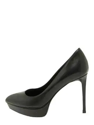 Casadei Point-toe Platform Pumps - Black