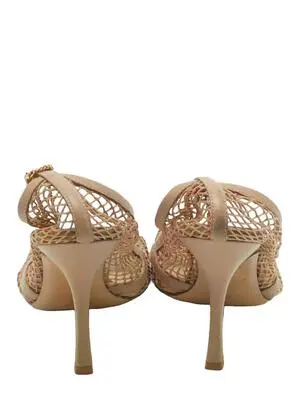 Bottega Veneta Stretch Mesh Heeled Pumps - Neutrals