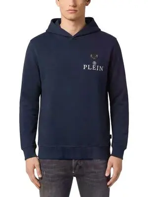 Philipp Plein Logo Hoodie - Blue