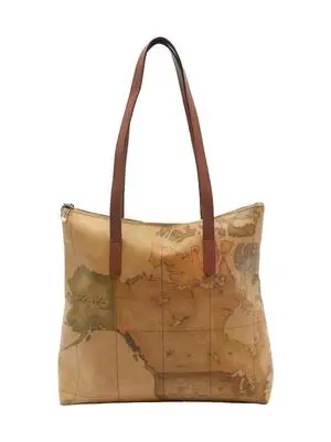 ALVIERO MARTINI 1° CLASSE Geo Classic Zip-fastening Tote Bag - Neutrals