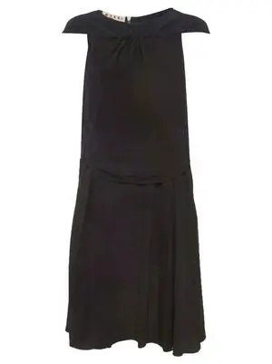 Marni Tiered Crepe Mini Dress - Blue
