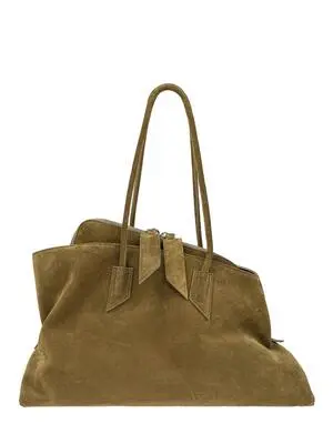 Attico Suede Tote Bag - Green