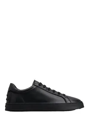 TOD'S Leather Low-top Sneakers - Black