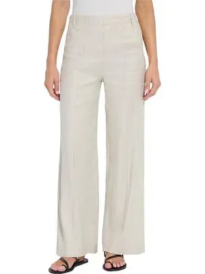 Lyssé Gabriela High Waist Pintuck Wide Leg Pants - Flax