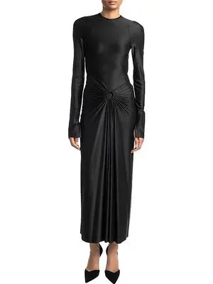 Victoria Beckham Frances Midi Dress - Black