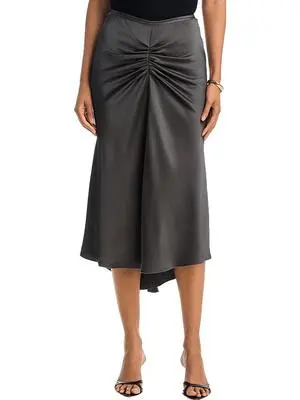 Victoria Beckham Victoria Beckham Bela Ruched Midi Skirt Ore