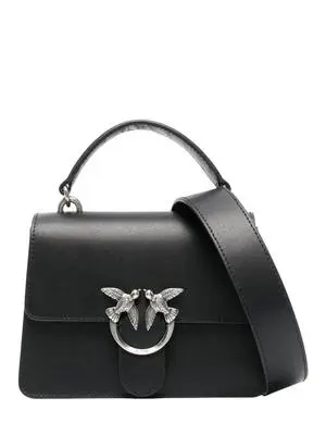Pinko Love One Fold-over Tote Bag - Black