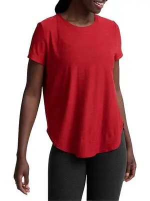 Beyond Yoga Beyond Yoga On The Down Low T-Shirt Ruby Rush Heather