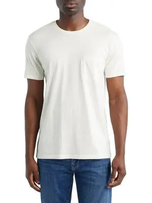 Rag & Bone Classic Fit Garment Dye Pocket T-shirt - Chalk