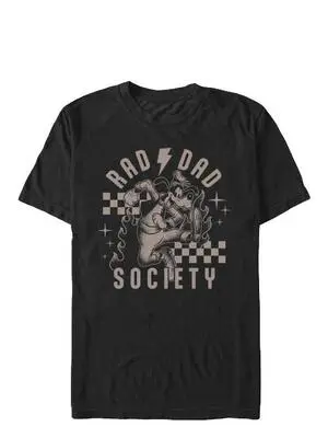 MICKEY & FRIENDS Goofy Art Rad Dad Society Graphic T-shirt - Black