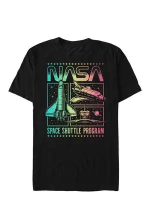 NASA Rainbow Panels Graphic T-shirt - Black