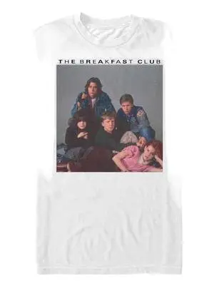 THE BREAKFAST CLUB Detention Group Pose Graphic T-shirt - White