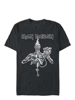 IRON MAIDEN Seventh Son Of A Seventh Son And White Graphic T-shirt - Black