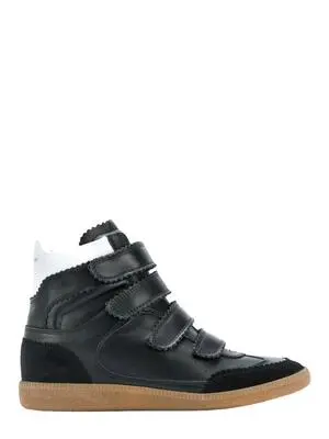 Isabel Marant Étoile Leather Bilsy High-top Sneakers - Black