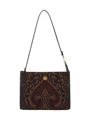 Etro Jacquard Paisley Pouch - Blue