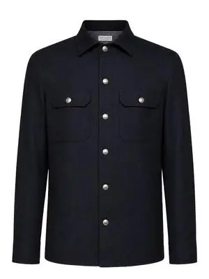 Brunello Cucinelli Shirts - Blue