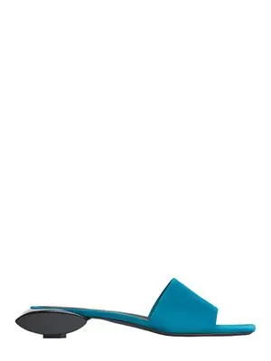 Alaïa Suede Ellipse Mules - Blue