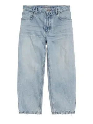 Balenciaga Jackie Cropped Straight-leg Jeans - Blue