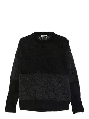 Undercover Colourblock Brushed-finish Sweater - Black