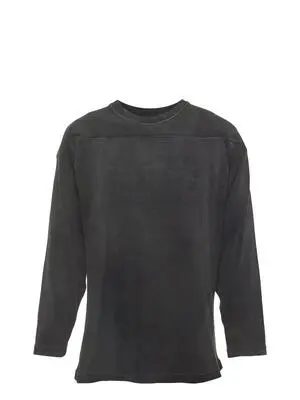 MAISON MARGIELA Logo Print Crew Neck Sweatshirt - Grey