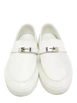 Hermès Game Leather Slip-on Sneakers - White