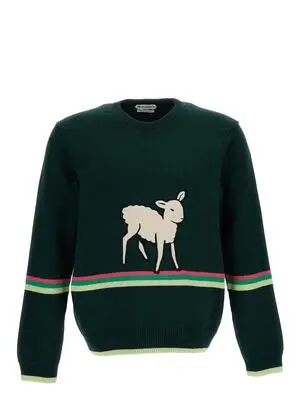 JW Anderson Knitted Cotton Sheep Jumper - Multicolor