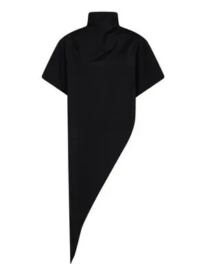 Alaïa Black Cotton Jersey Triangle T-shirt - Multicolor
