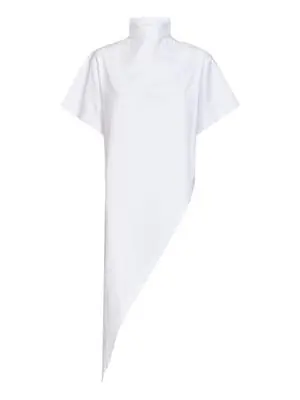 Alaïa ALAIA White Cotton Jersey Triangle Long T-Shirt Multicolor