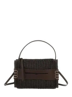 JW Anderson J.W. Anderson Woven Leather Loafer Bag Multicolor