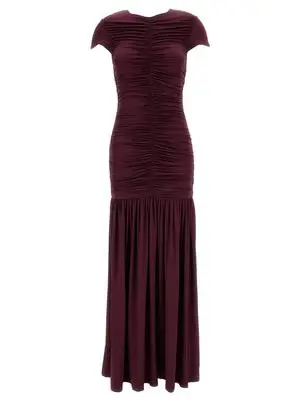 ROTATE BY BIRGER CHRISTENSEN ROTATE Gathered Maxi Dress Multicolor