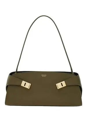FERRAGAMO East-west Hug Shoulder Bag - Green