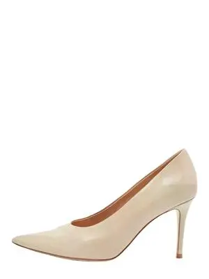 GIANVITO ROSSI 85 Pointed-toe Heeled Pumps - Neutrals