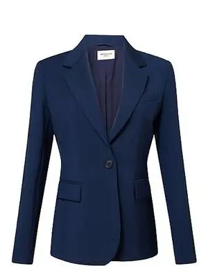 Max Mara Lamine Wool Blazer - Navy