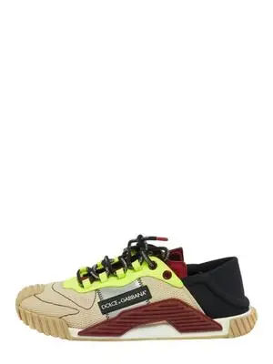 Dolce & Gabbana Beige Mesh Panel Sneakers - Neutrals