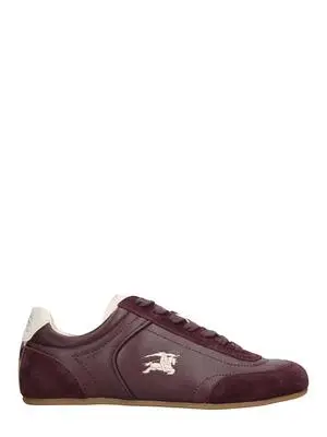 Burberry Leather Knight Low-top Sneakers - White