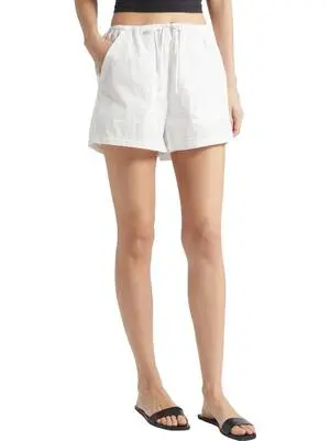 LESET LESET Kyoto Patch Pocket Cotton Drawstring Shorts Ice