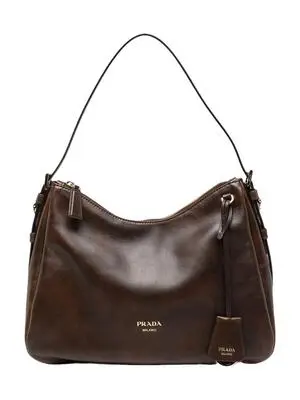 Prada Leather Shoulder Bag - Brown