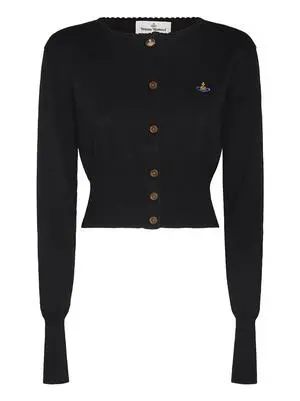 VIVIENNE WESTWOOD Cropped Cardigan - Black