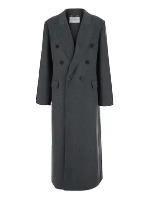 Victoria Beckham Double Faced Overcoat - Gray