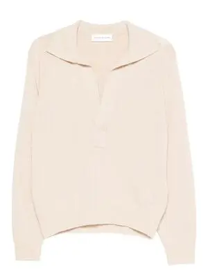 Victoria Beckham Genevieve Polo Collar Jumper - Multicolor