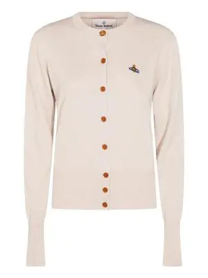 VIVIENNE WESTWOOD Bea Ribbed-knit Cardigan - Multicolor