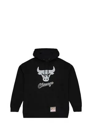 Mitchell & Ness Chicago Bulls Chrome Hoodie - Black